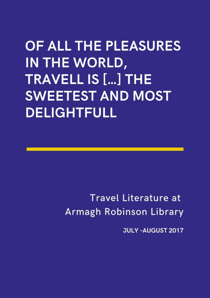 Book Exhibition - Travel Literature - Armagh Robinson Library & No 5
